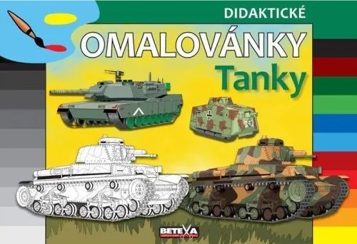 Didaktické omalovánky Tanky