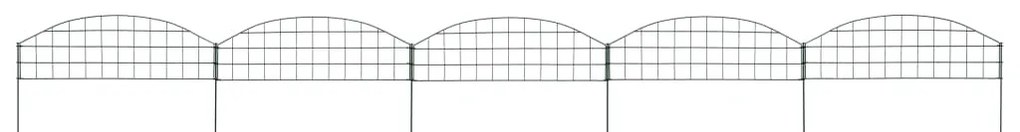 Obloukový zahradní plot 77,3 x 26 cm zelený