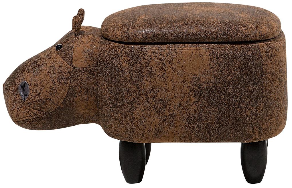 Světle hnědá stolička hrošík HIPPO Beliani