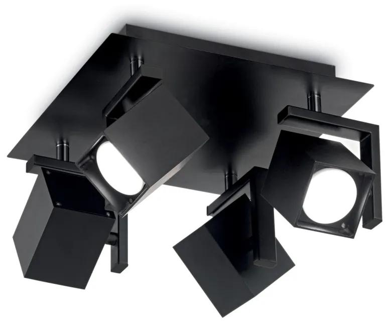 Bodové stropní svítidlo Ideal Lux Mouse PL4 nero 156712 4x50W černé