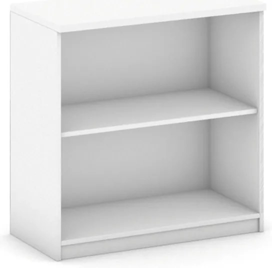 Kancelářský regál MIRELLI, 800 x 400 x 800 mm, bílá
