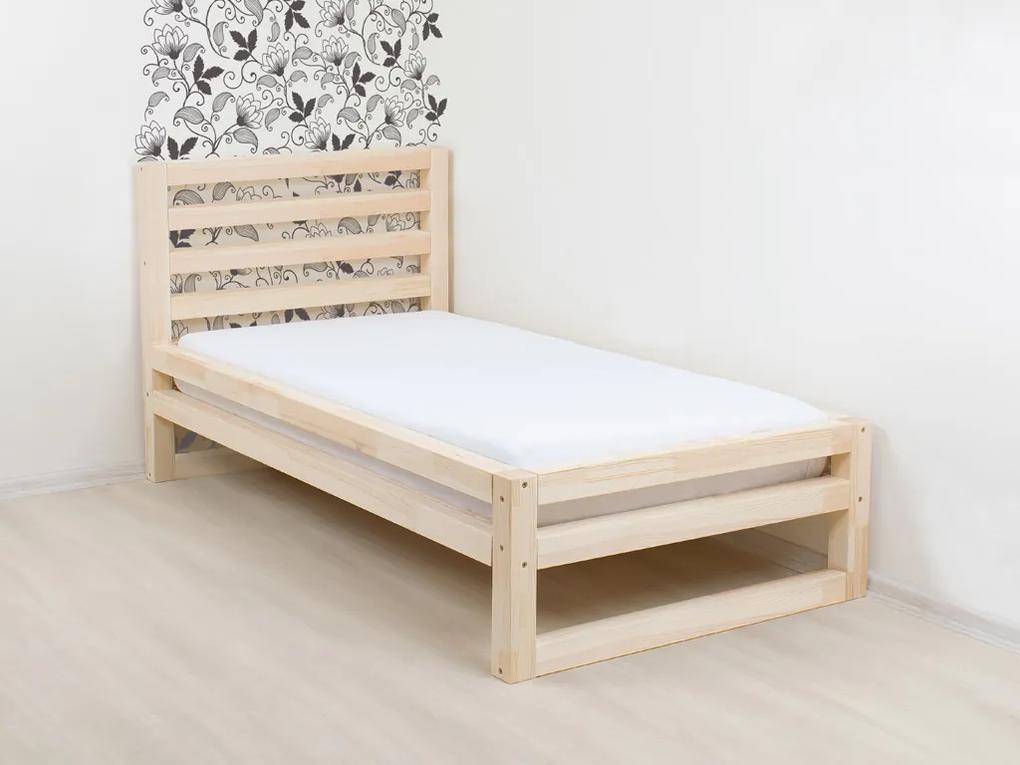 Benlemi Jednolůžková postel DELUXE Zvolte barvu: Transparentní vosková lazura matná, Zvolte rozměr: 80 x 200 cm