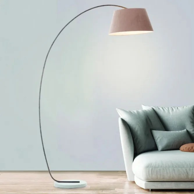 Brilliant 92712/20 Oblouková stojací lampa BROK