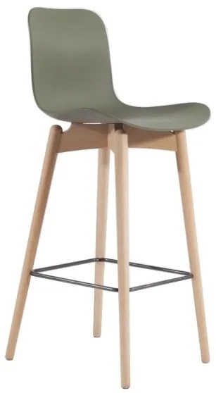 Norr 11 designové barové židle Langue Bar Chair (výška sedáku 75 cm)
