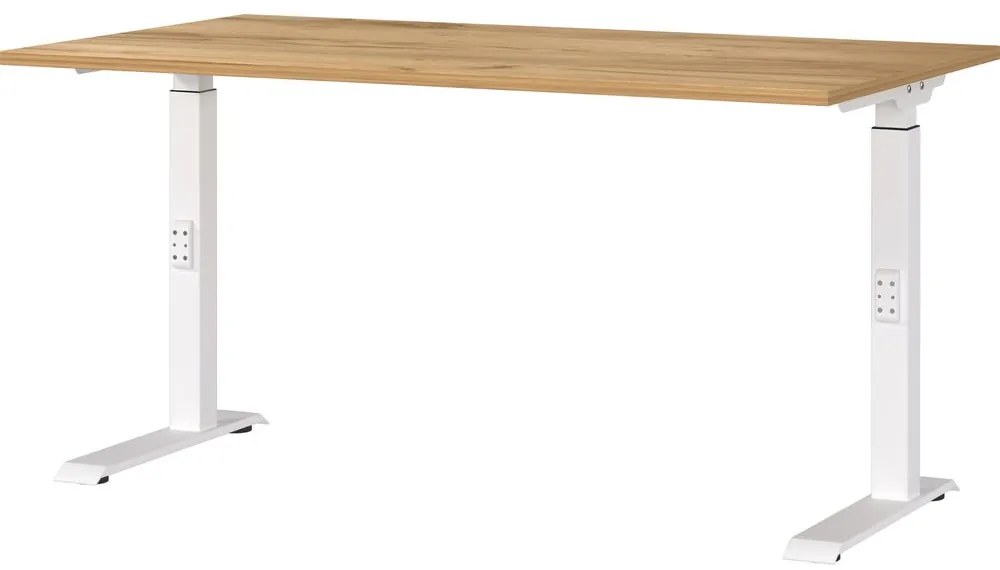 Pracovní stůl s nastavitelnou výškou s deskou v dekoru dubu 80x140 cm Downey – Germania
