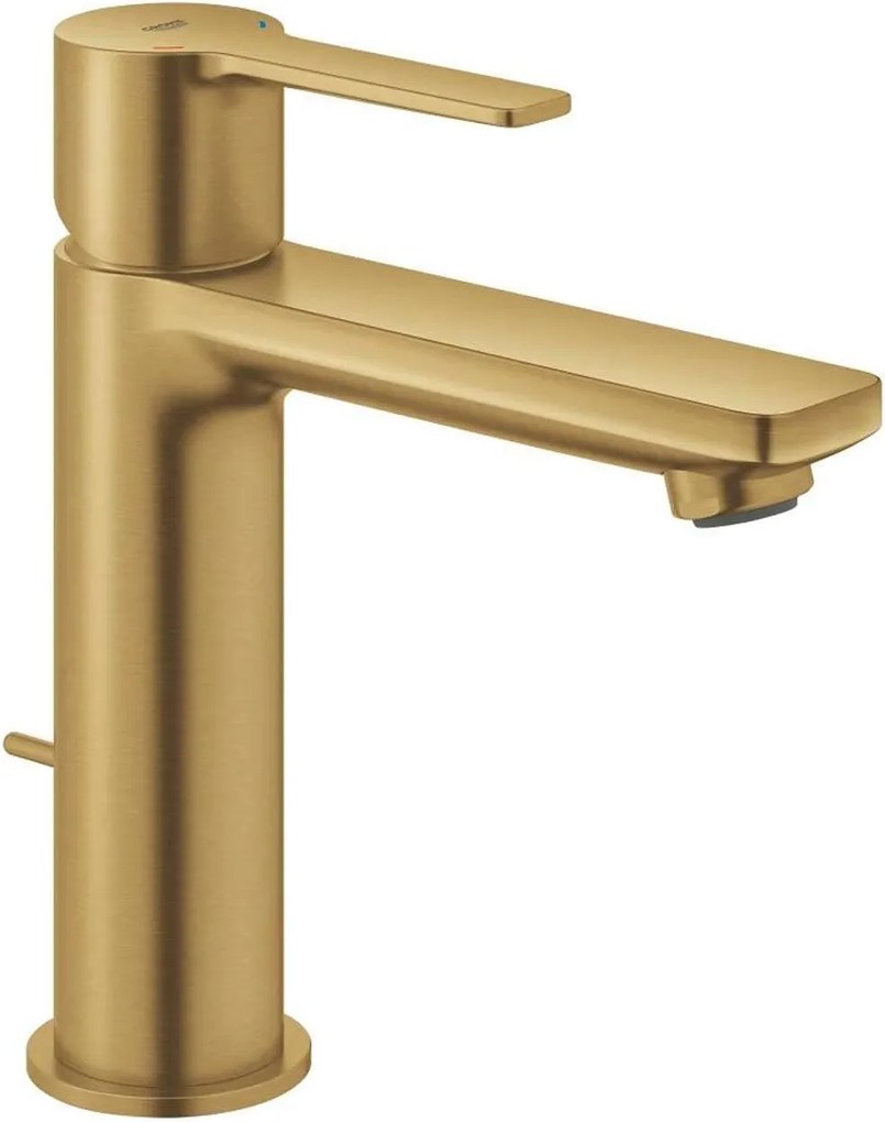Grohe Lineare New - Umyvadlová baterie s výpustí, kartáčovaný Cool Sunrise 32114GN1