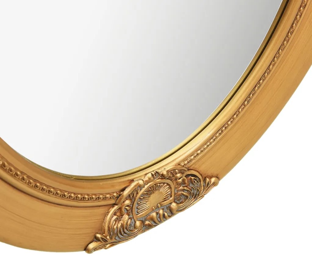 Nástěnné zrcadlo barokní styl 50 x 60 cm zlaté - Default Title