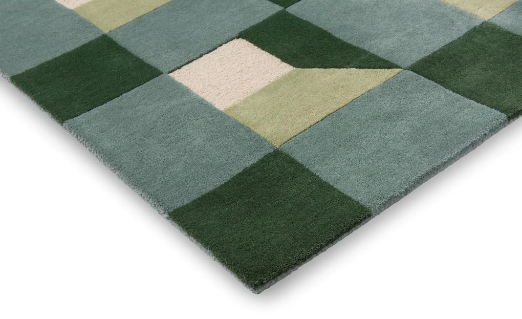 Brink&Campman Harlequin Blocks fern 141907 140x200cm green
