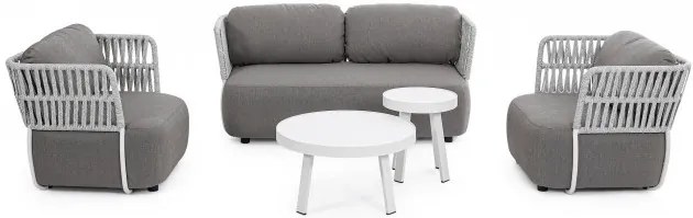 BIZZOTTO Zahradní konferenční stolek SPYRO bílý 71 cm 0663525