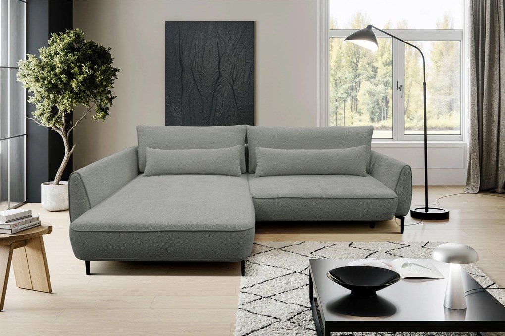 XXXLutz ROHOVÁ SEDAČKA, textil, šedá MID.YOU - Sedací soupravy - 001574005705