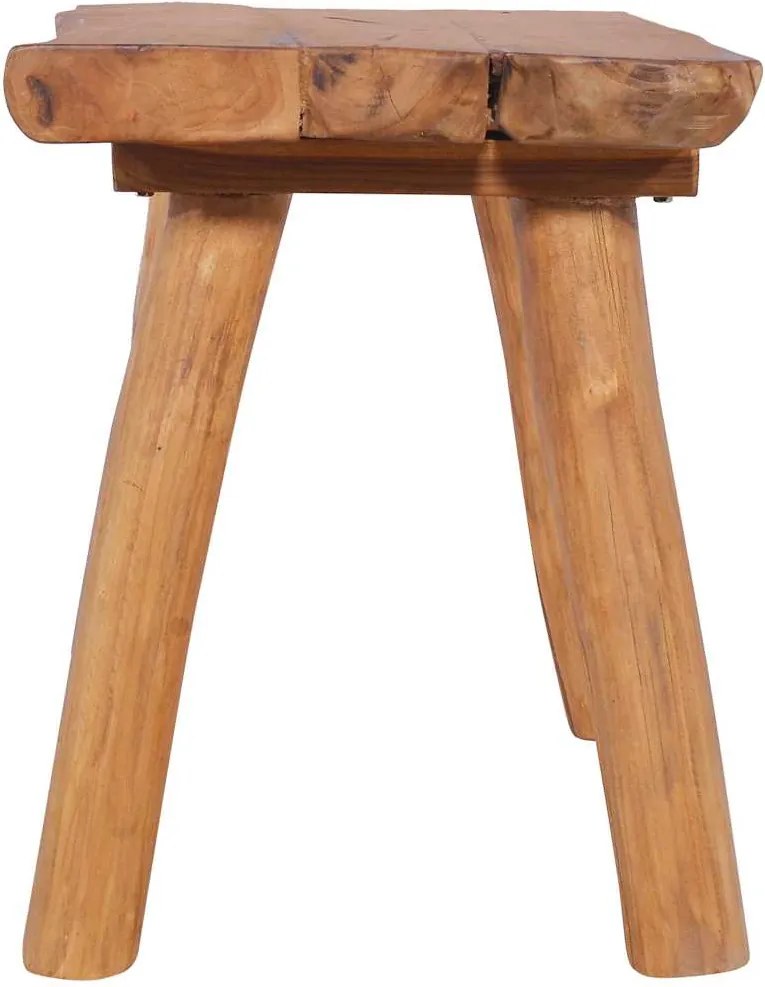 Zahradní lavice 80 cm masivní teakové dřevo 288816