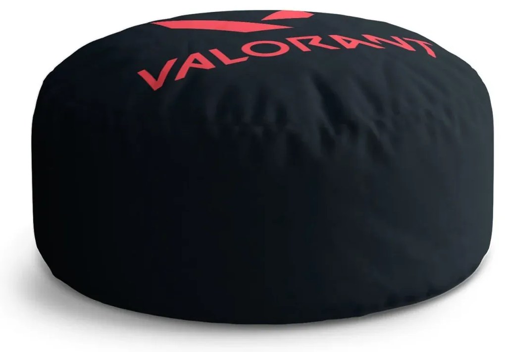 Sablio Taburet Circle VALORANT Black: 38x48 cm