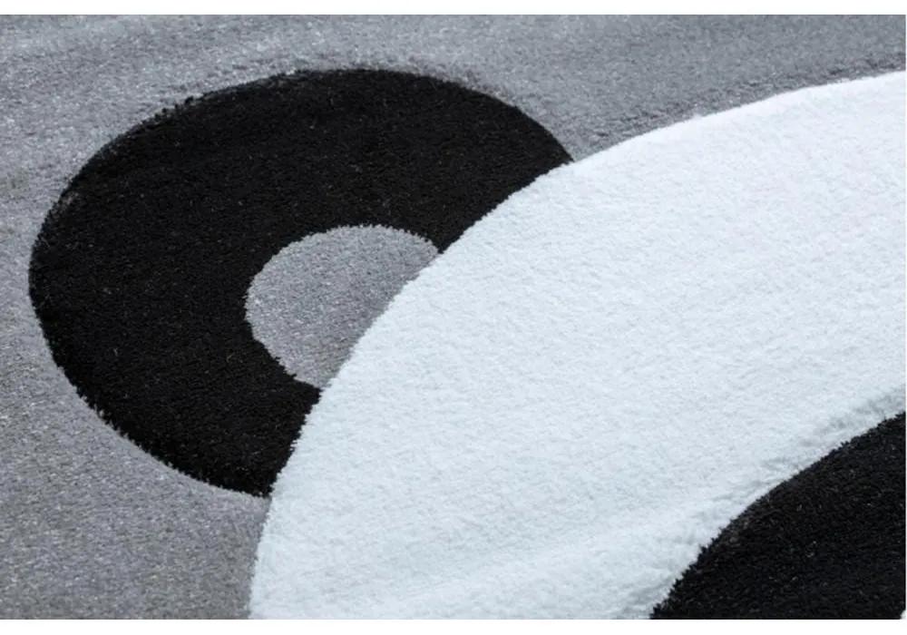 Dětský kusový koberec Panda šedý 180x270cm