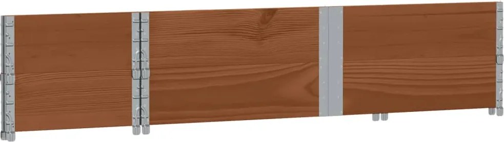 Zahradní truhlík hnědý 150x50 cm masivní borové dřevo 3295410