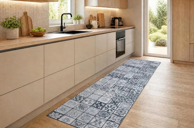 Protiskluzový běhoun LOTUS CLOVER 60970 šedý