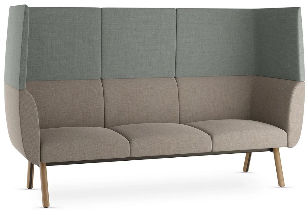 LD SEATING - Třímístná sedačka NIDO NI-K3-H s vysokým opěrákem