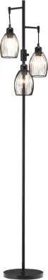 HOMCOM stojací lampa v industriálním designu se 3 stínidly 30 cm x 170,5 cm ocel