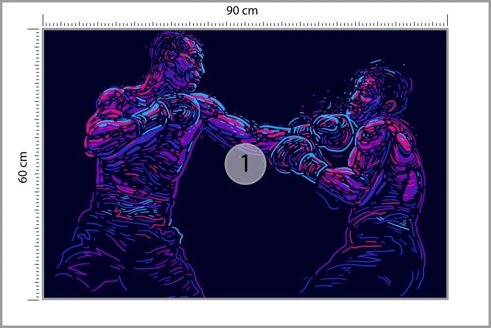 Fototapeta Abstraktní Boxer Omyvatelný vlies 368x254