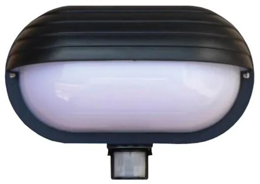 Tipa Svítidlo nástěnné s čidlem pohybu Oval PIR-Micro, IP44, černé
