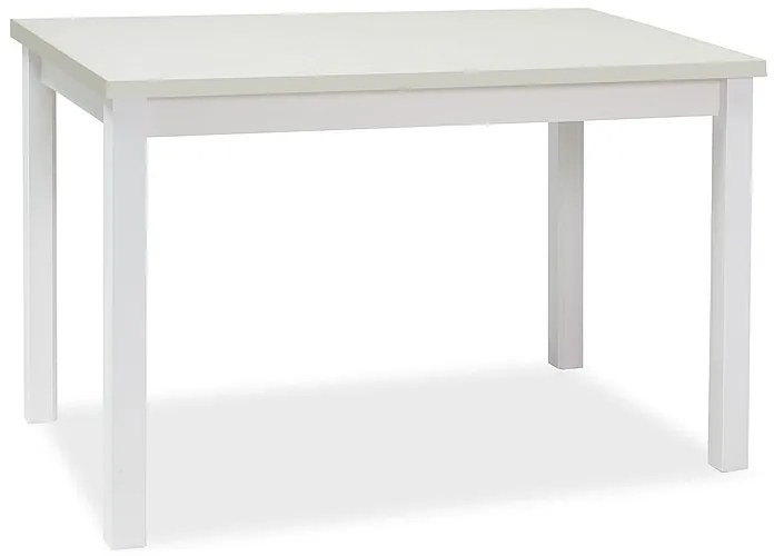 Jídelní stůl rozkládací HORACY 125-170x75 bílá mat