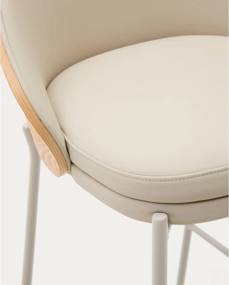 Béžová/v přírodní barvě barová židle (výška sedáku 65 cm) Eamy – Kave Home