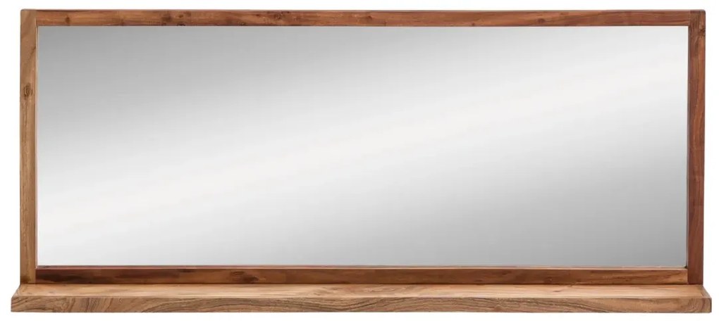 furniture-nabytek.cz - Masivní koupelnové zrcadlo Sidora Bright II z akácie, lakované, hnědé – 138×60 cm