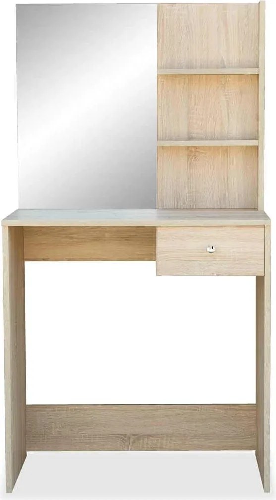 Toaletní stolek kompozitní dřevo 75 x 40 x 141 cm dub 244862