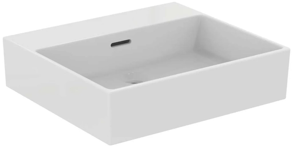 Ideal Standard Extra - Umyvadlo na desku 50x45 cm, s přepadem, bez otvoru pro baterii, bílá T388601