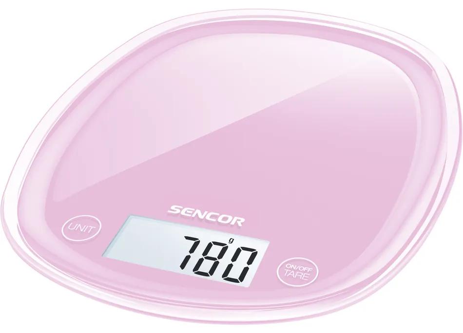 Sencor SKS 38RS kuchyňská váha, růžová