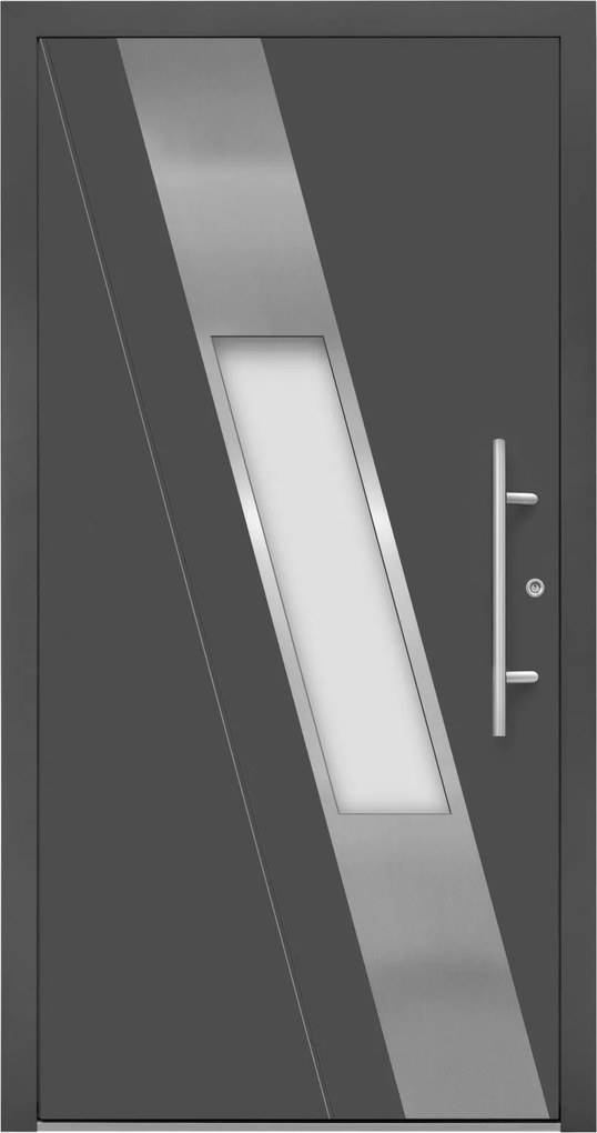 Splendoor Hliníkové vchodové dveře Moderno M540/P, antracitová metalíza, 110 P
