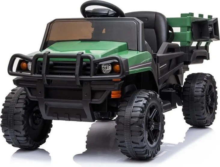 LEAN CARS Bateriové autíčko BDM0926 LED MP3 dálkové zelené