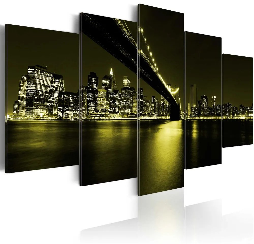 Obraz na plátně Bimago - Unforgettable night in New York City 100x50 cm