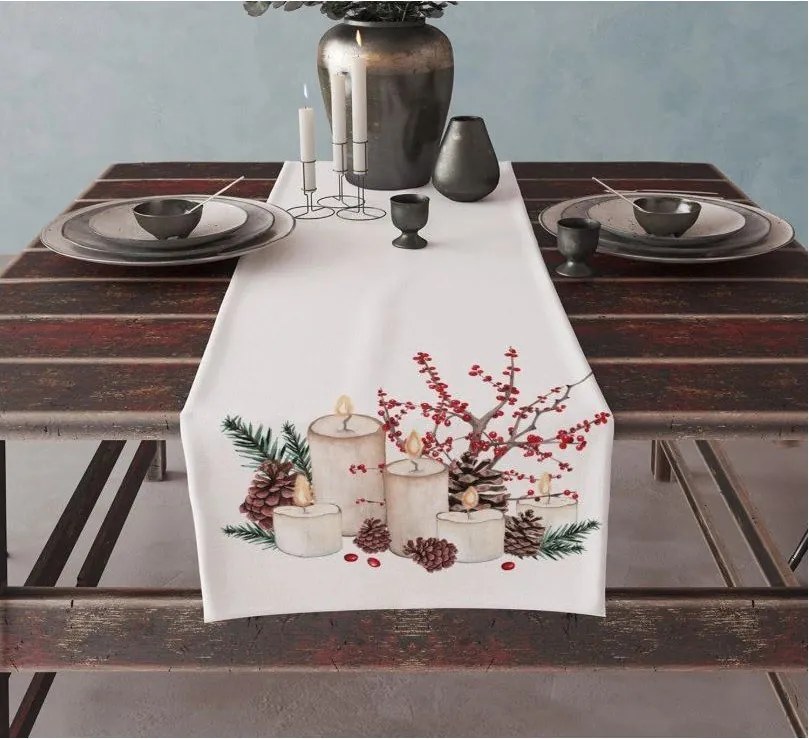 Běhoun na stůl s vánočním motivem 45x140 cm Merry Christmas – Mila Home