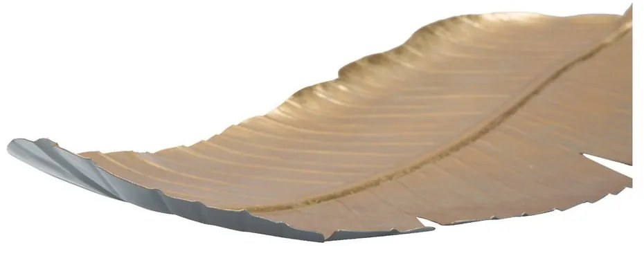 Dekorace ve zlaté barvě Mauro Ferretti Leaf, 55,5 x 18 cm