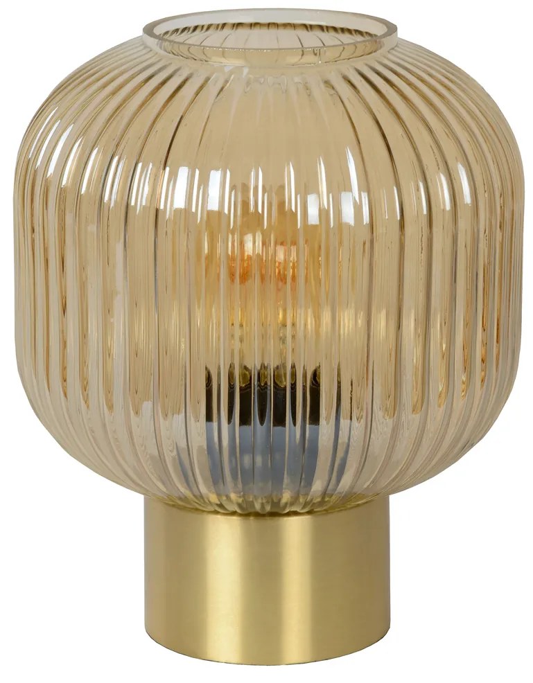 Lucide 45586/20/62 stolní lampa Maloto jantarová, 1xE27, ø20cm