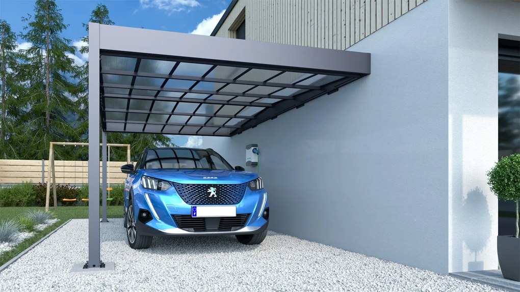 LANIT PLAST, s.r.o. kovový přístřešek / carport TRIGANO JARDIN LIBECCIO WALL LG2464