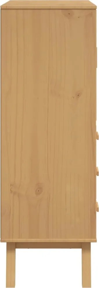 vidaXL Skříň OLDEN 85 x 43 x 125 cm masivní borové dřevo [358617] Barva: Šedá
