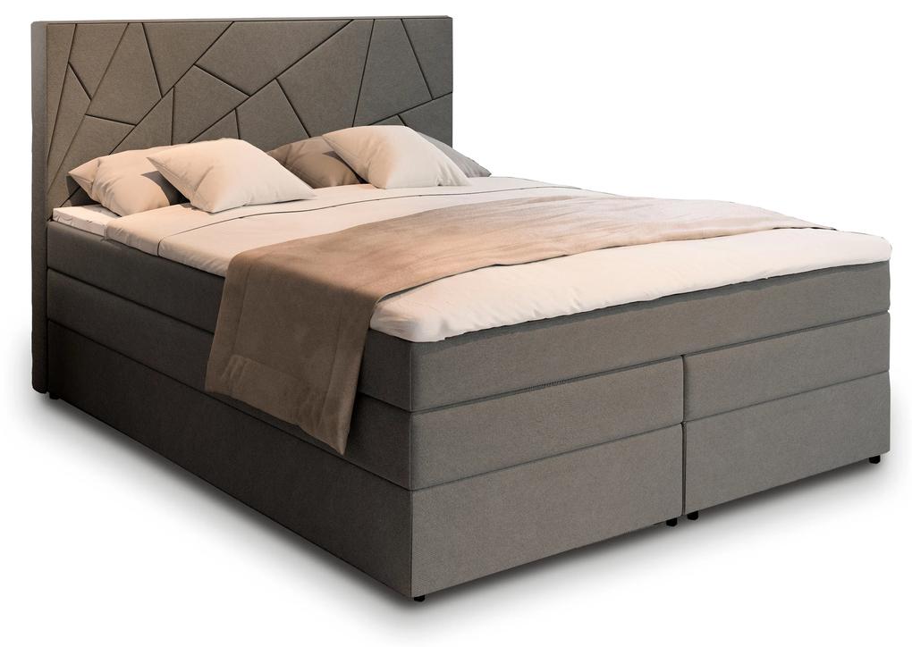 MSL Kontinentální čalouněná postel TAMARA (140 x 200 cm) Barva látky: INARI 94