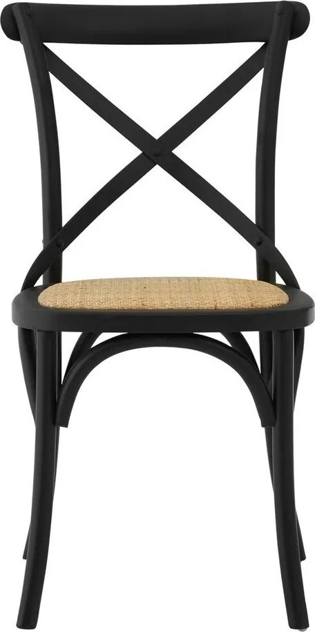 Černá jídelní židle z dubového dřeva Lyon – Premier Housewares