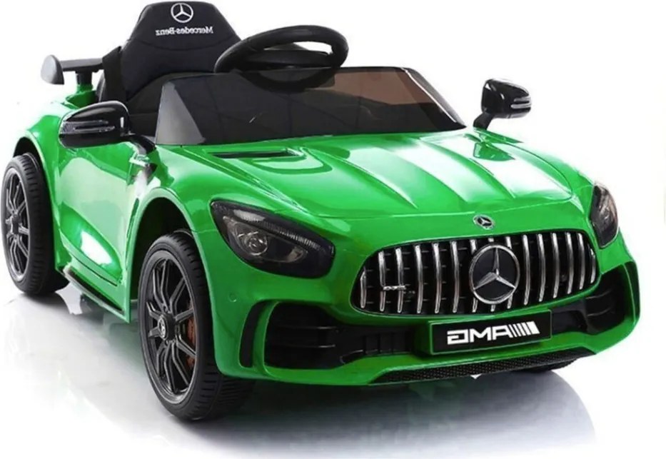 LEAN CARS Elektrické autíčko Mercedes GTR zelené, LED, MP3