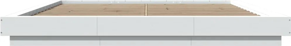 Rám postele bílý 180 x 200 cm kompozitní dřevo 3281168