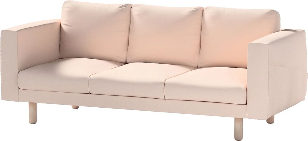Potah na pohovku IKEA Norsborg 3-místná barva růžová látka pletený vzor
