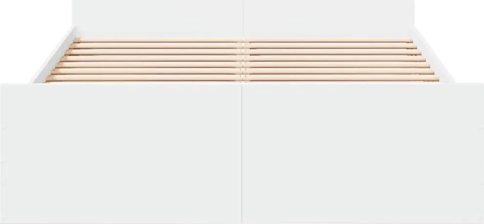 Rám postele se zásuvkami bílý 120 x 200 cm kompozitní dřevo 3280300