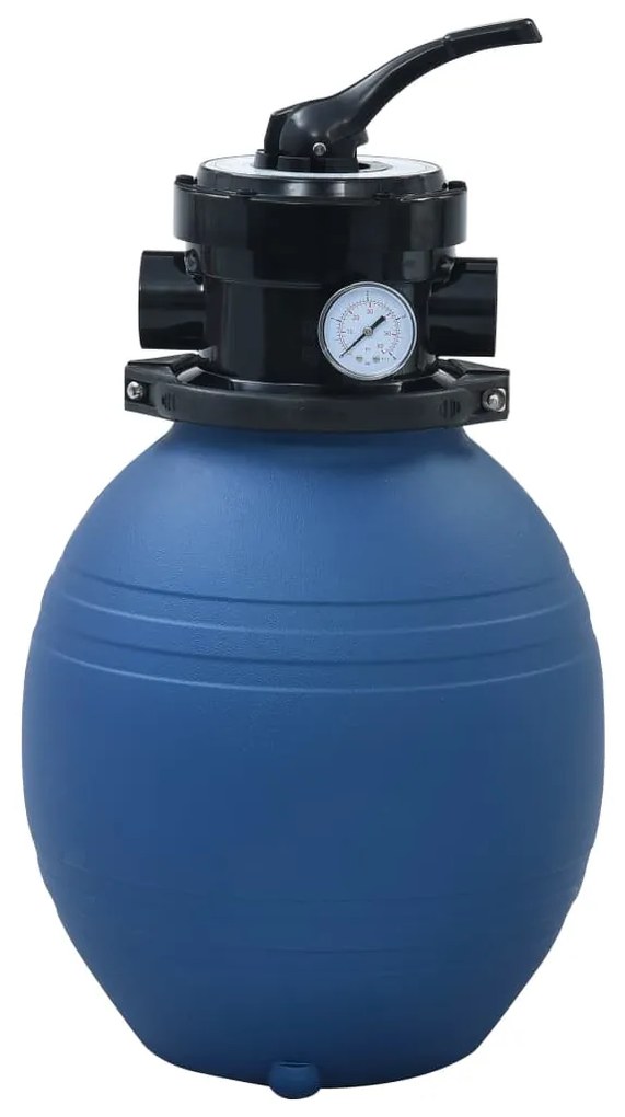 vidaXL Bazénová písková filtrace s 4polohovým ventilem modrá 300 mm