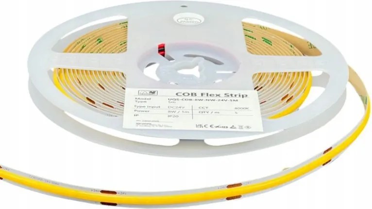 Led pásek Cob 8W 4000K 24V 50 m – Dekorativní a funkční osvětlení