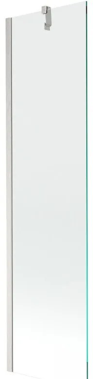 Mexen Next, 1-křídlová vanová zástěna 50 x 150 cm, 6mm čiré sklo, ocelová, 895-050-000-00-00-97