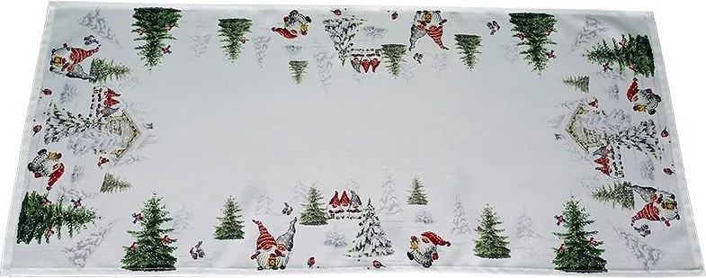 Ubrus Skřítci ve sněhu 40 × 90 cm