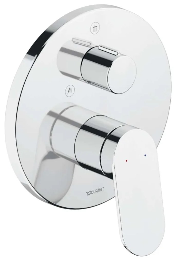 Duravit Wave - Baterie pod omítku, pro 2 spotřebiče, chrom WA4210012010
