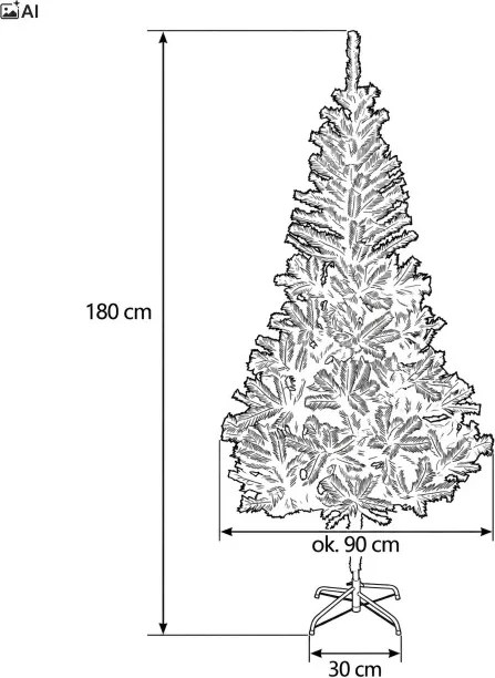 Vánoční stromek CLARA 180 cm