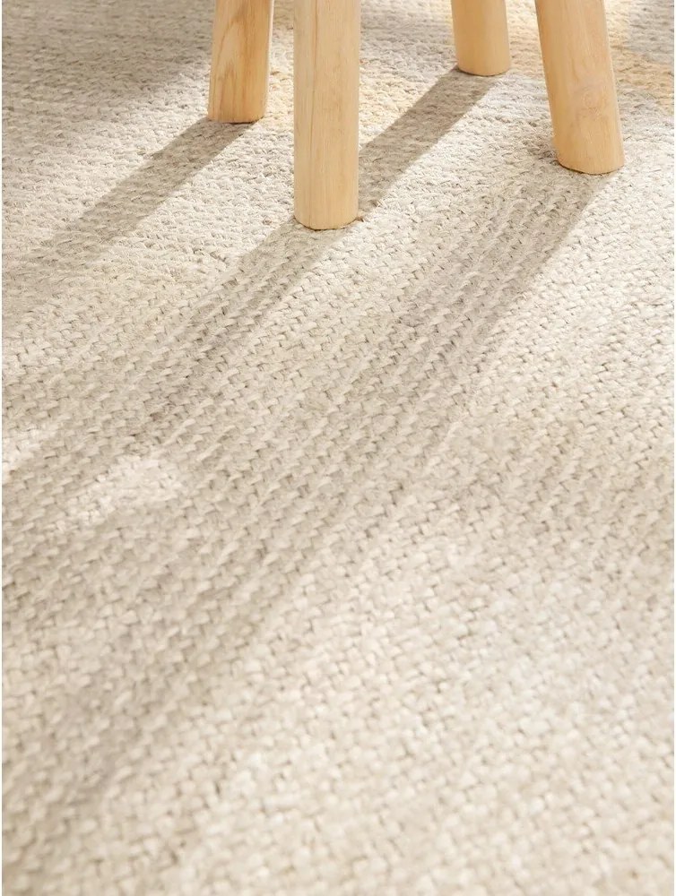 Krémový oboustranný/ručně tkaný jutový koberec 80x150 cm Juno – Hanse Home